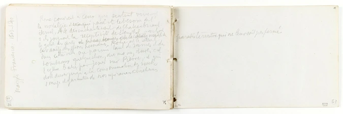 Annotations manuscrites - Maurice Denis | Musée d'Orsay