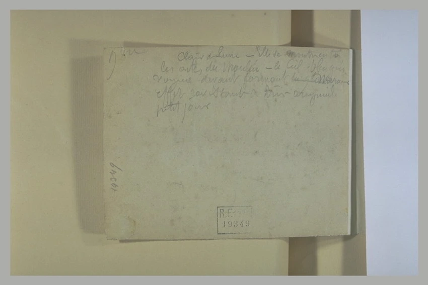 Annotations manuscrites - Eugène Boudin | Musée d'Orsay