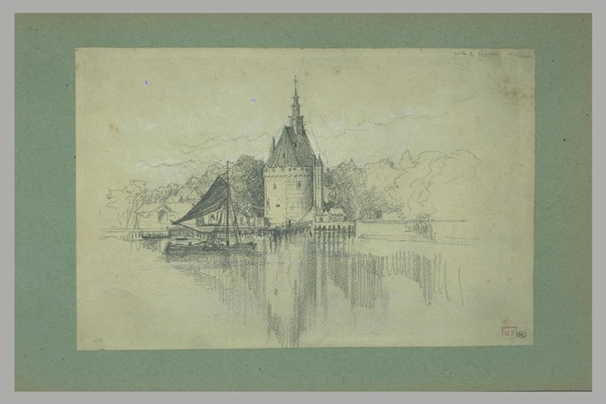 Vue de la porte de Hoorn - Emile-Louis Vernier | Musée d'Orsay