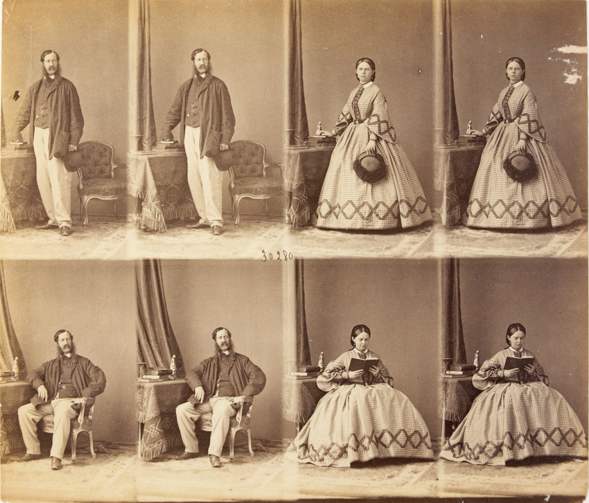 M. et Me. Shand en huit poses, quatre monsieur, quatre madame - André ...