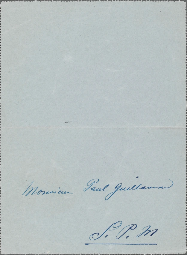 Correspondance manuscrite : Giorgio de Chirico à Paul Guillaume ...