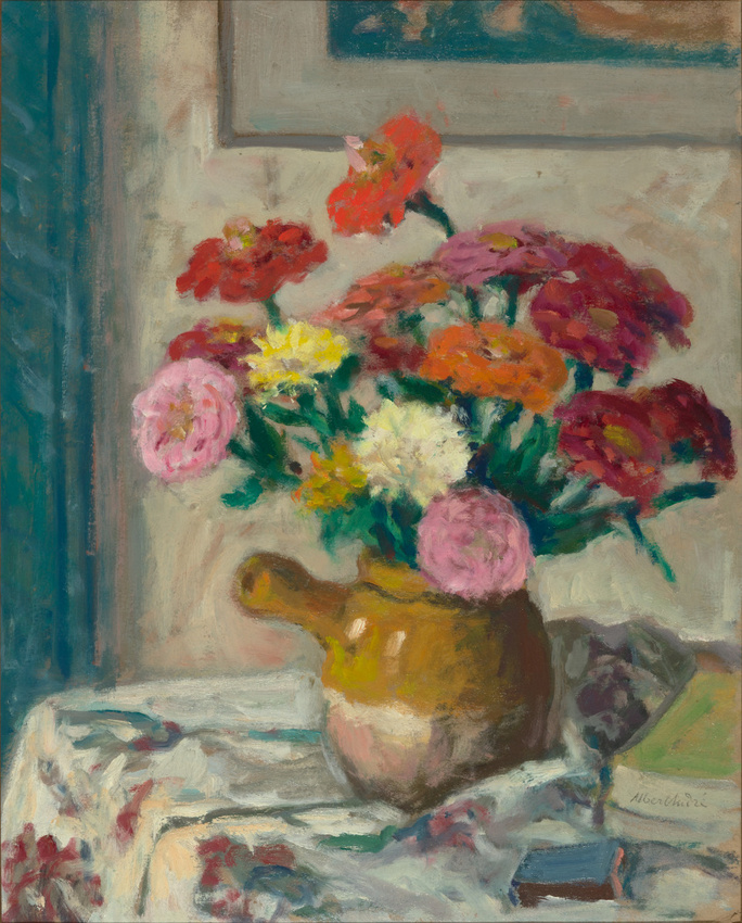 Zinias au toupin jaune - Albert André | Musée d'Orsay
