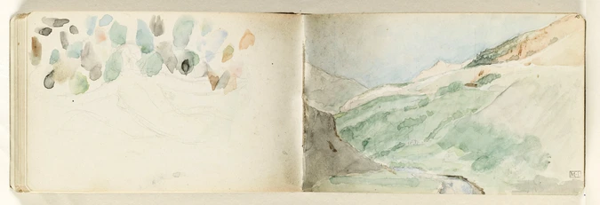 Paysage de montagnes - Jean Hugues | Musée d'Orsay