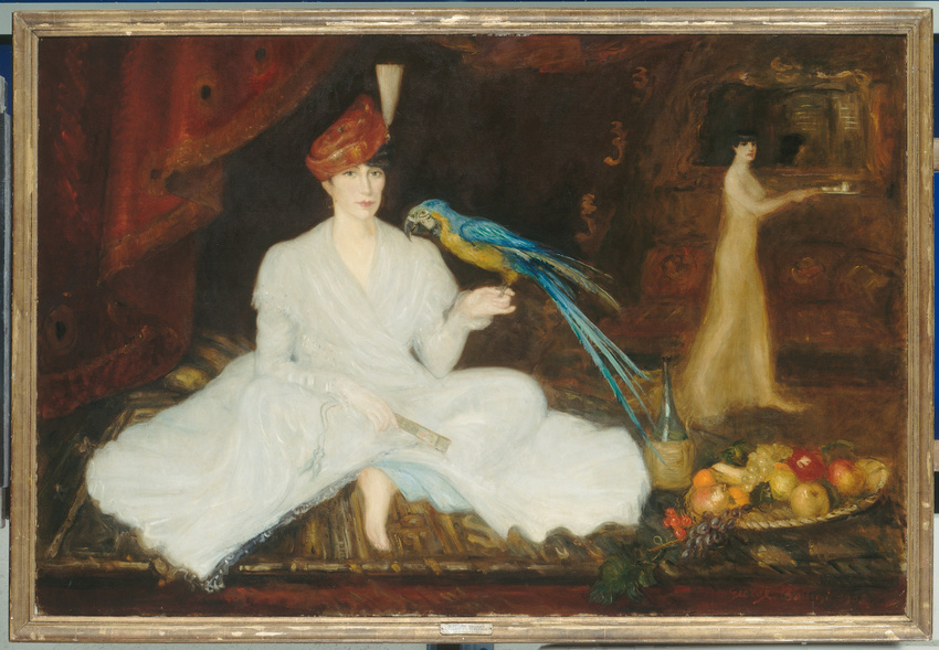La Femme au perroquet - Georges Bottini | Musée d'Orsay