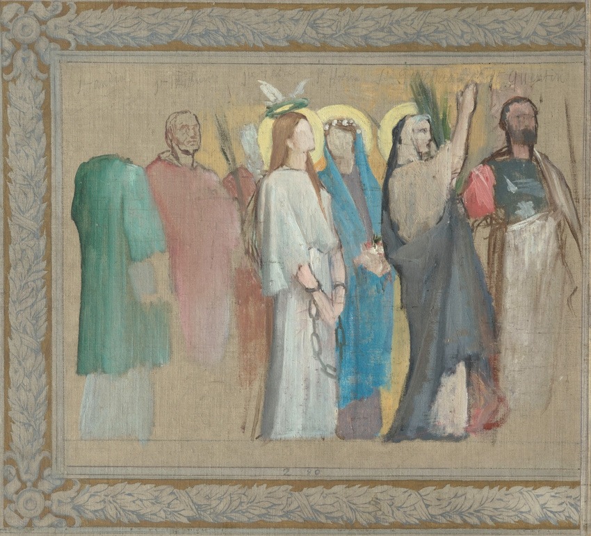 Procession de saints martyrs - Elie Delaunay | Musée d'Orsay