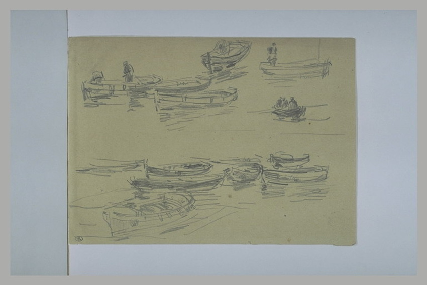 Etudes de canots - Eugène Boudin | Musée d'Orsay