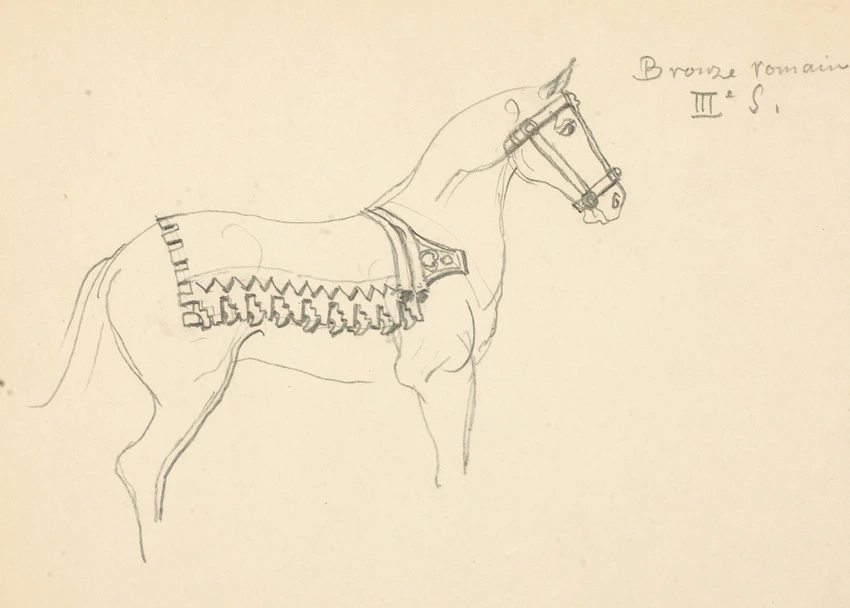 Cheval, bronze romain - Eugène Grasset | Musée d'Orsay