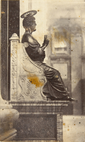 Statue en bronze de Saint-Pierre, Basilique Saint-Pierre de Rome ...