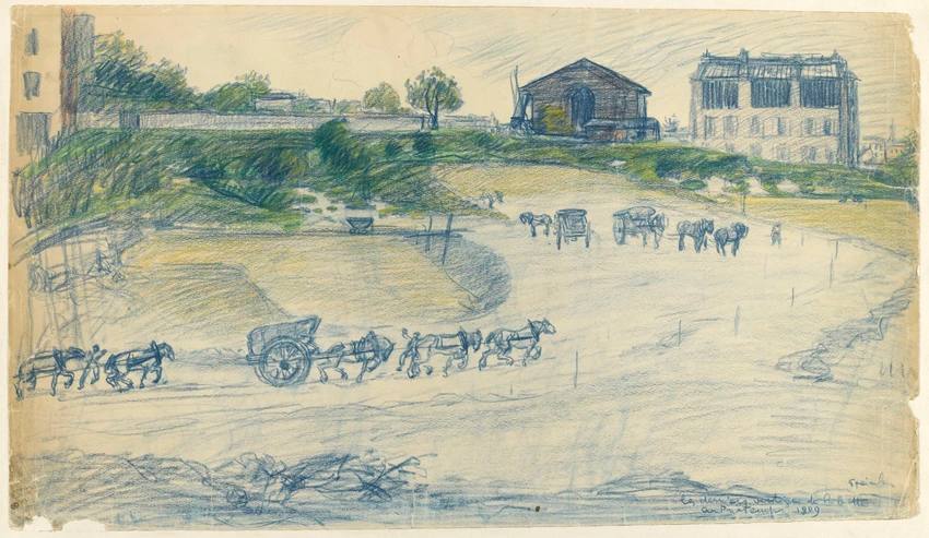 Mine sur la Butte - Théophile Alexandre Steinlen | Musée d'Orsay