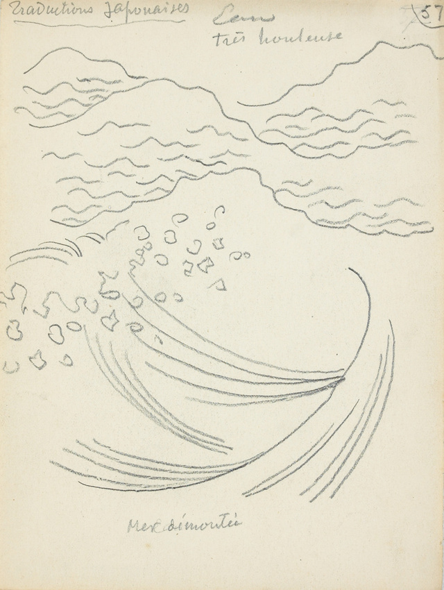 Eau de mer démontée - Eugène Grasset | Musée d'Orsay