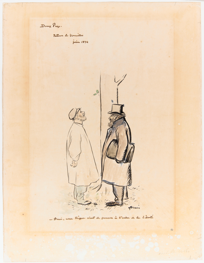 Deux hommes au pied d'un arbre - Jean-Louis Forain | Musée d'Orsay