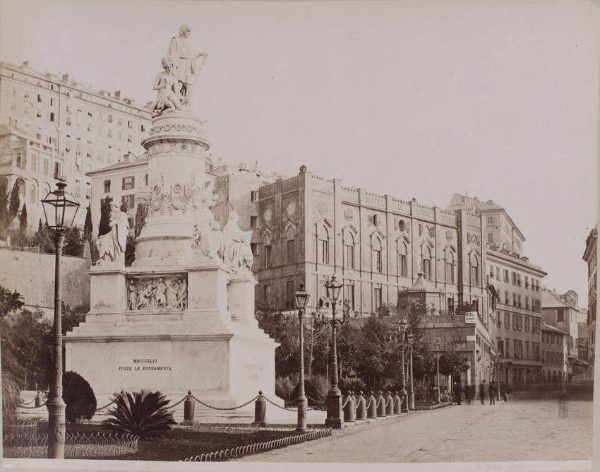 Gênes, monument à Christophe Colomb, Piazza Acquaverde, Lorenzo ...