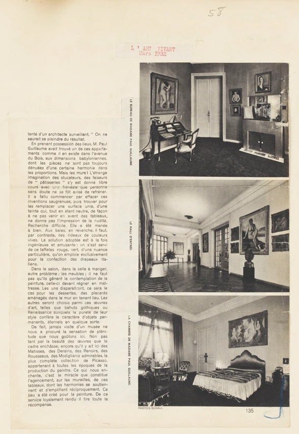 L' intérieur d'un grand collectionneur M. Paul Guillaume - Armand ...