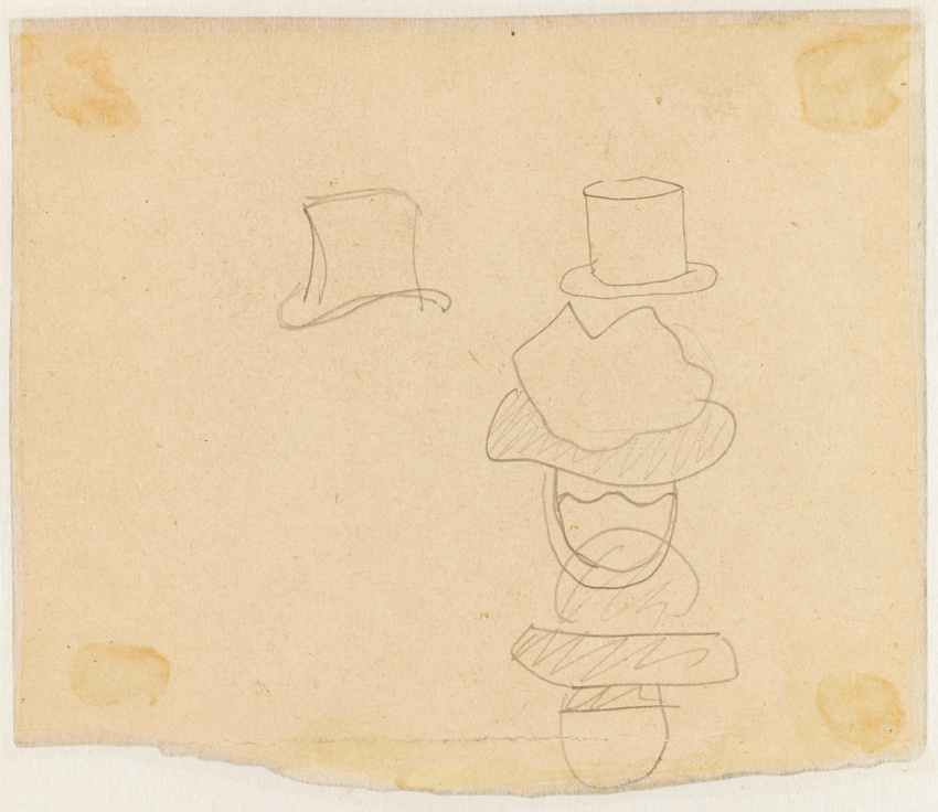 Croquis, études de chapeaux - Armand Rassenfosse | Musée d'Orsay