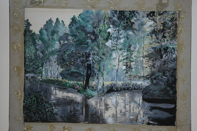 Bords de rivière, avec de grands arbres - Max Jacob | Musée d'Orsay