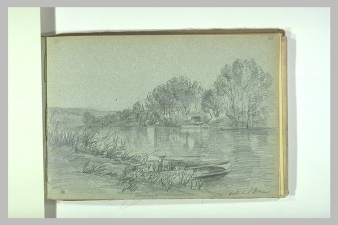 Les bords de l'Oise - Léonide Bourges | Musée d'Orsay