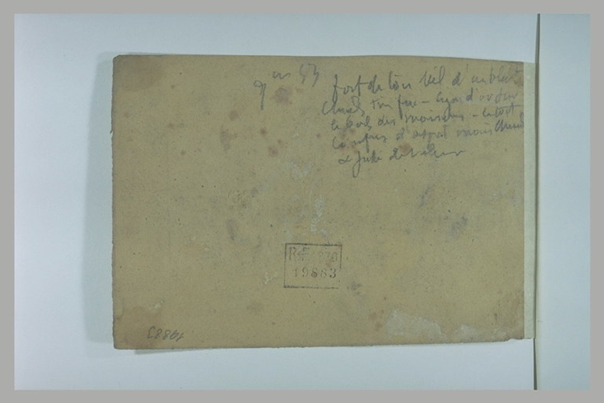 Annotations manuscrites - Eugène Boudin | Musée d'Orsay