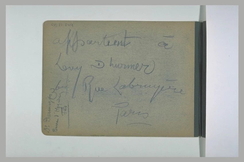 Annotations manuscrites - Lucien Lévy-Dhurmer | Musée d'Orsay