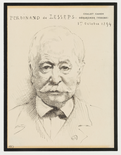 Portrait de Ferdinand de Lesseps, en buste, de face - Léon Bonnat | Musée d'Orsay