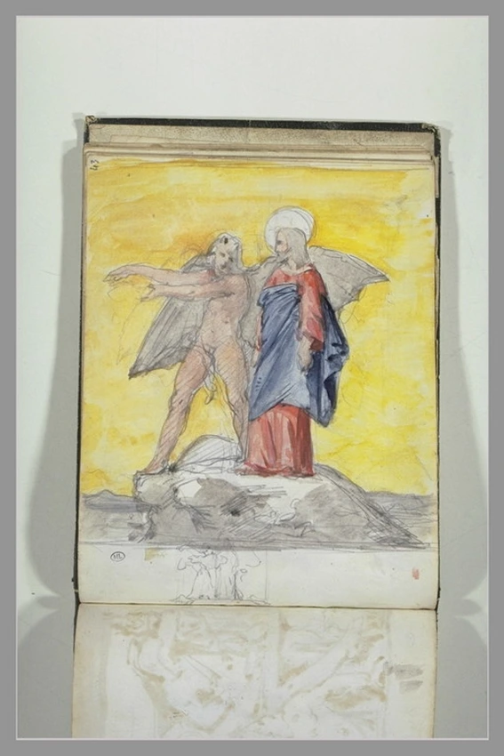 Tentation du Christ - Henri Chapu | Musée d'Orsay
