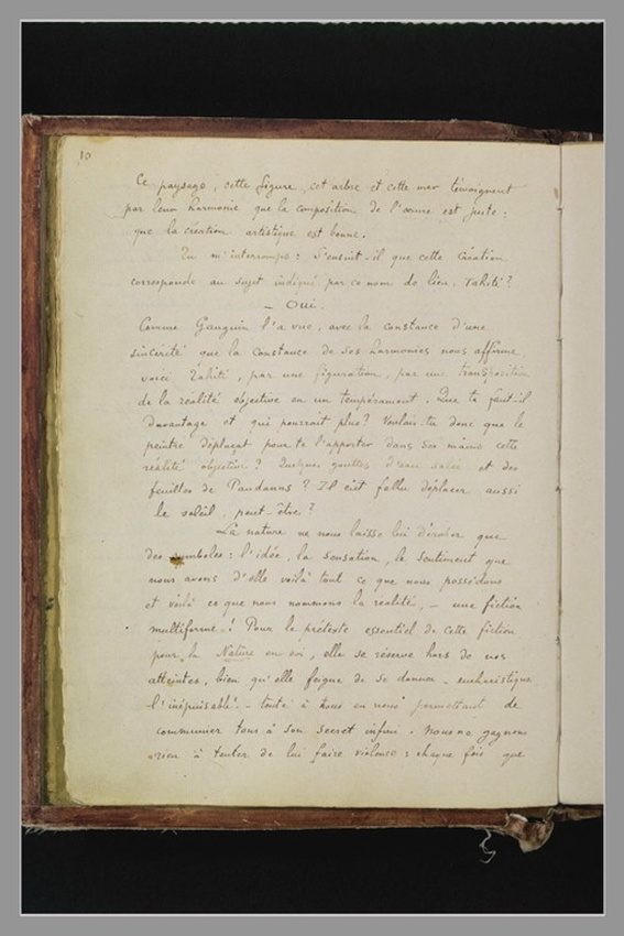 Texte manuscrit - Paul Gauguin | Musée d'Orsay
