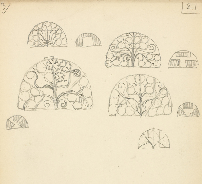 Fleur d'oxalide utilisée pour le motif d'une imposte de porte d'entrée ...