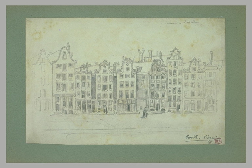 Maisons à Amsterdam - Emile-Louis Vernier | Musée d'Orsay