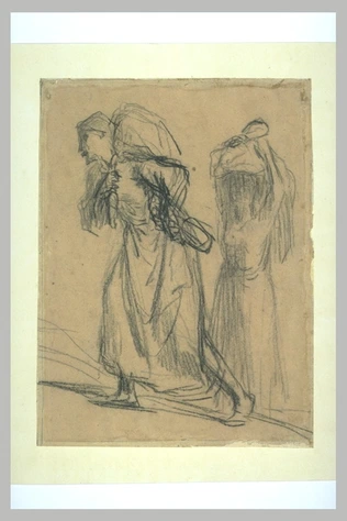 Deux femmes portant des fardeaux - Jean-François Millet | Musée d'Orsay