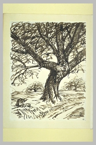 Les trois arbres - Théophile Alexandre Steinlen | Musée d'Orsay