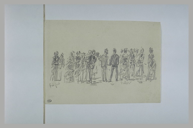 Etude de personnages - Eugène Boudin | Musée d'Orsay