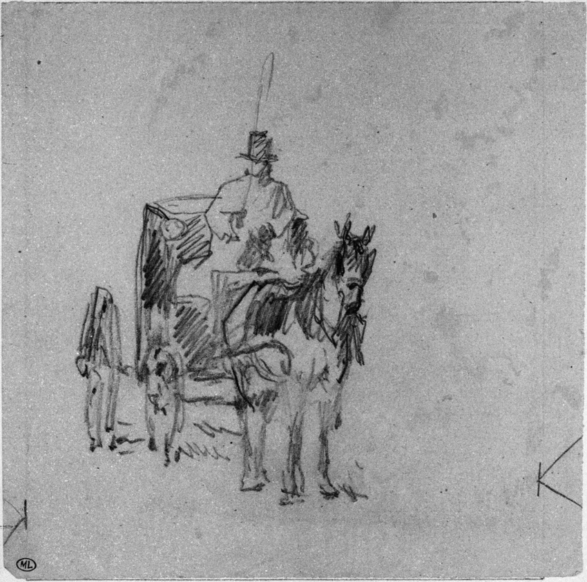 Un fiacre et son cocher - Edouard Manet | Musée d'Orsay