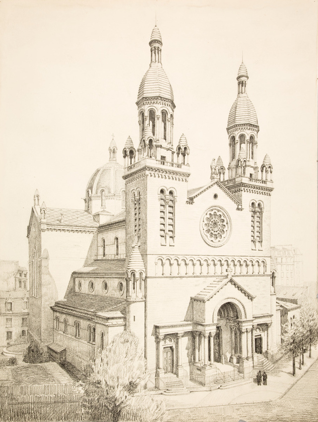 Saint-Anne de la Maison Blanche, façade - Prosper Bobin | Musée d'Orsay