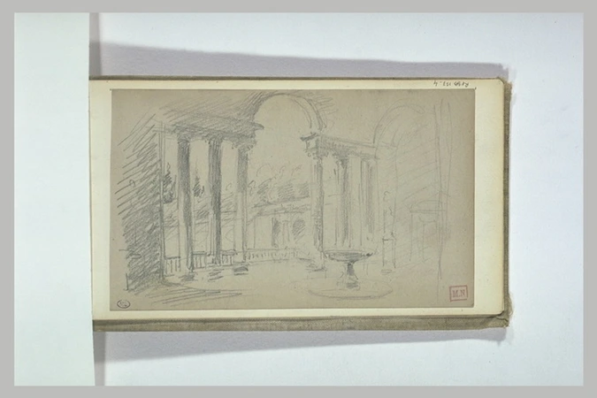 Péristyle de la Villa Médicis à Rome - Armand Berton | Musée d'Orsay