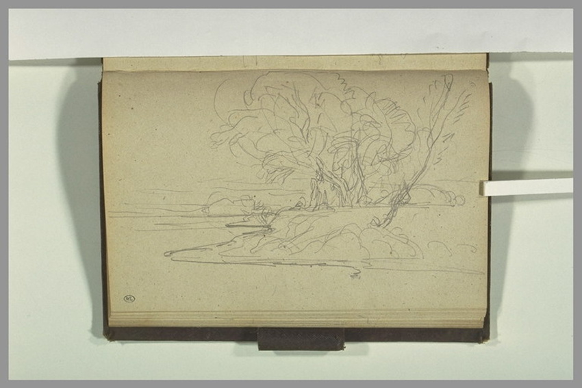 Paysage au bord de la mer - Léon Belly | Musée d'Orsay