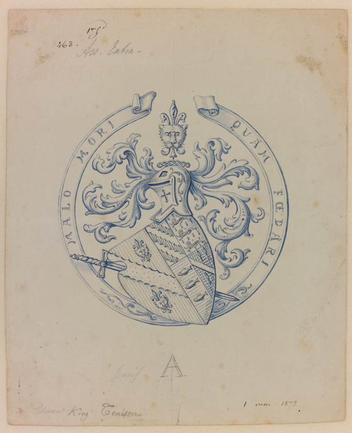 Blason aux armes d'Edward King Tenison - E. Triau | Musée d'Orsay
