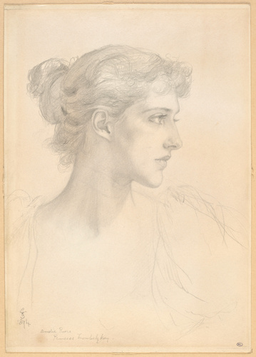 Portrait d'Amélie Rives Chanler (la future princesse Troubetskoy) en ...