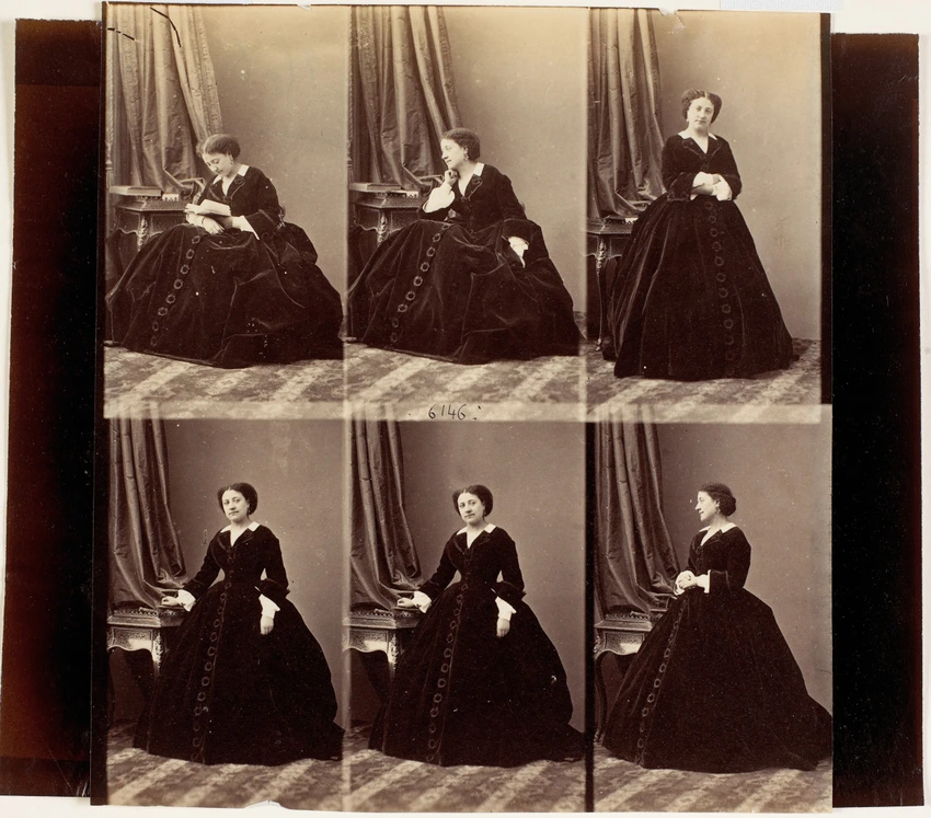 Mme Madeleine Brohan en six poses, deux assis, quatre en pied - André ...