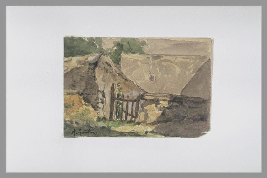 Masure dans un creux de terrain, à Montmartre - Amand Gautier | Musée d ...