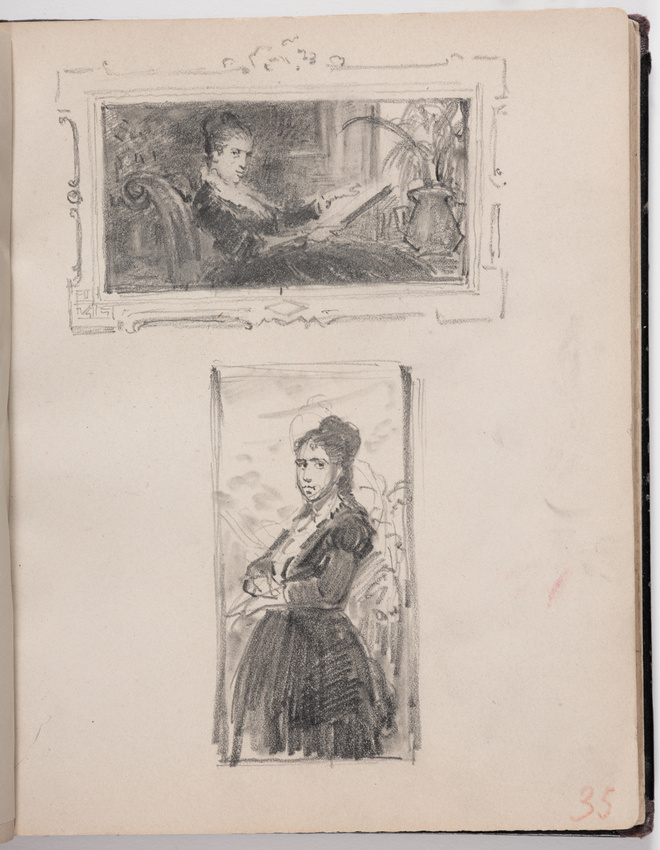 Esquisses de Véra Répine, la femme de l’artiste - Ilia Efimovitch ...