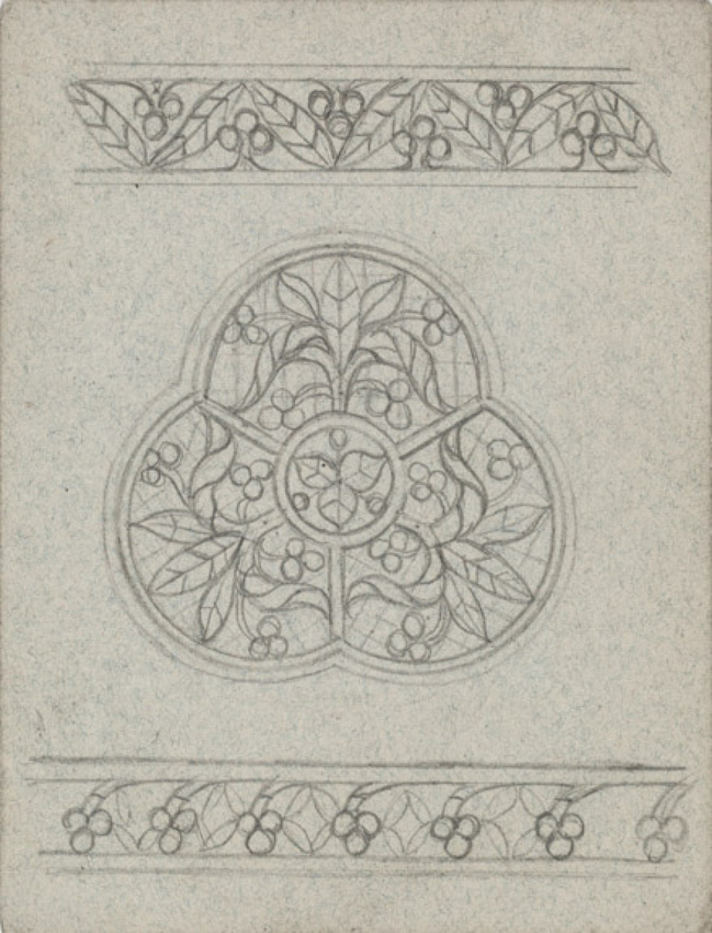 Motif trilobé avec végétaux - Enguerrand du Suau de la Croix | Musée d ...