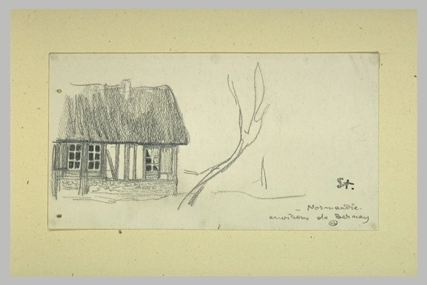 Paysage : ferme normande - Théophile Alexandre Steinlen | Musée d'Orsay
