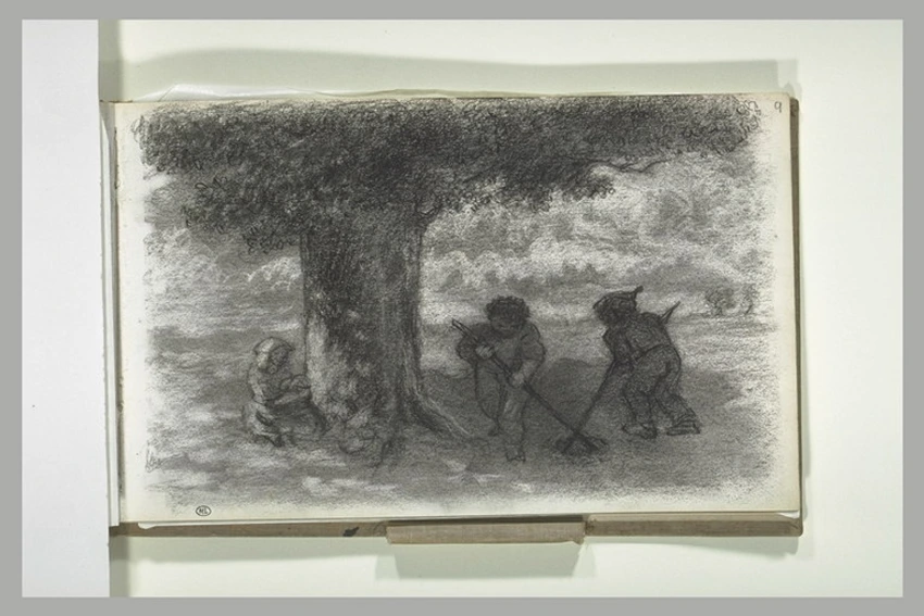 Enfants au pied d'un arbre - Gustave Courbet | Musée d'Orsay