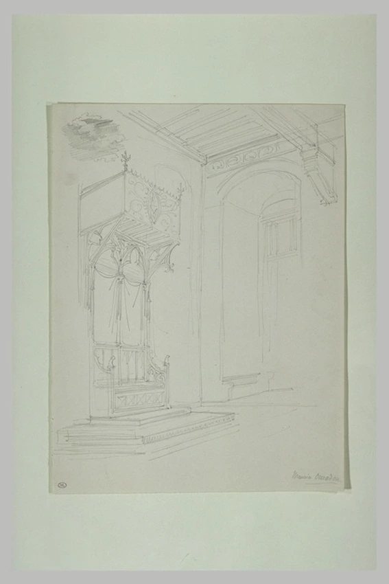 Trône surmonté d'un dais - Maurice Ouradou | Musée d'Orsay